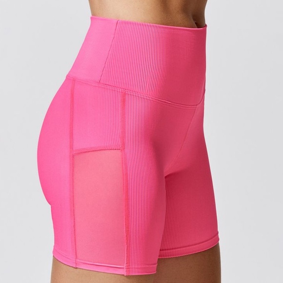 Beach Riot | Shorts | Beach Riot Sport Neon Pink Biker Short | Poshmark